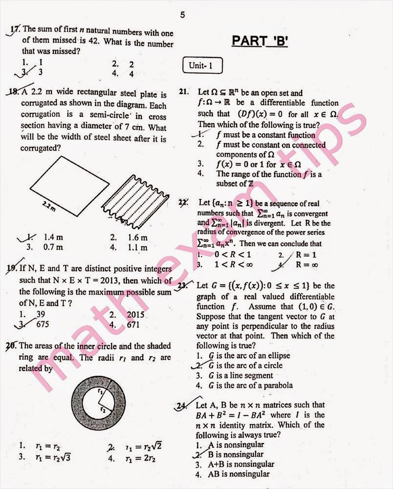 CSIR NET MATHEMATICS DEC 2014 QUESTION PAPER | MATHEMATICS EXAM TIPS