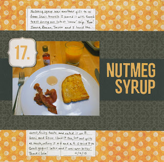 Cindy deRosier: My Creative Life: 43 New-to-Me... #17 Nutmeg Syrup