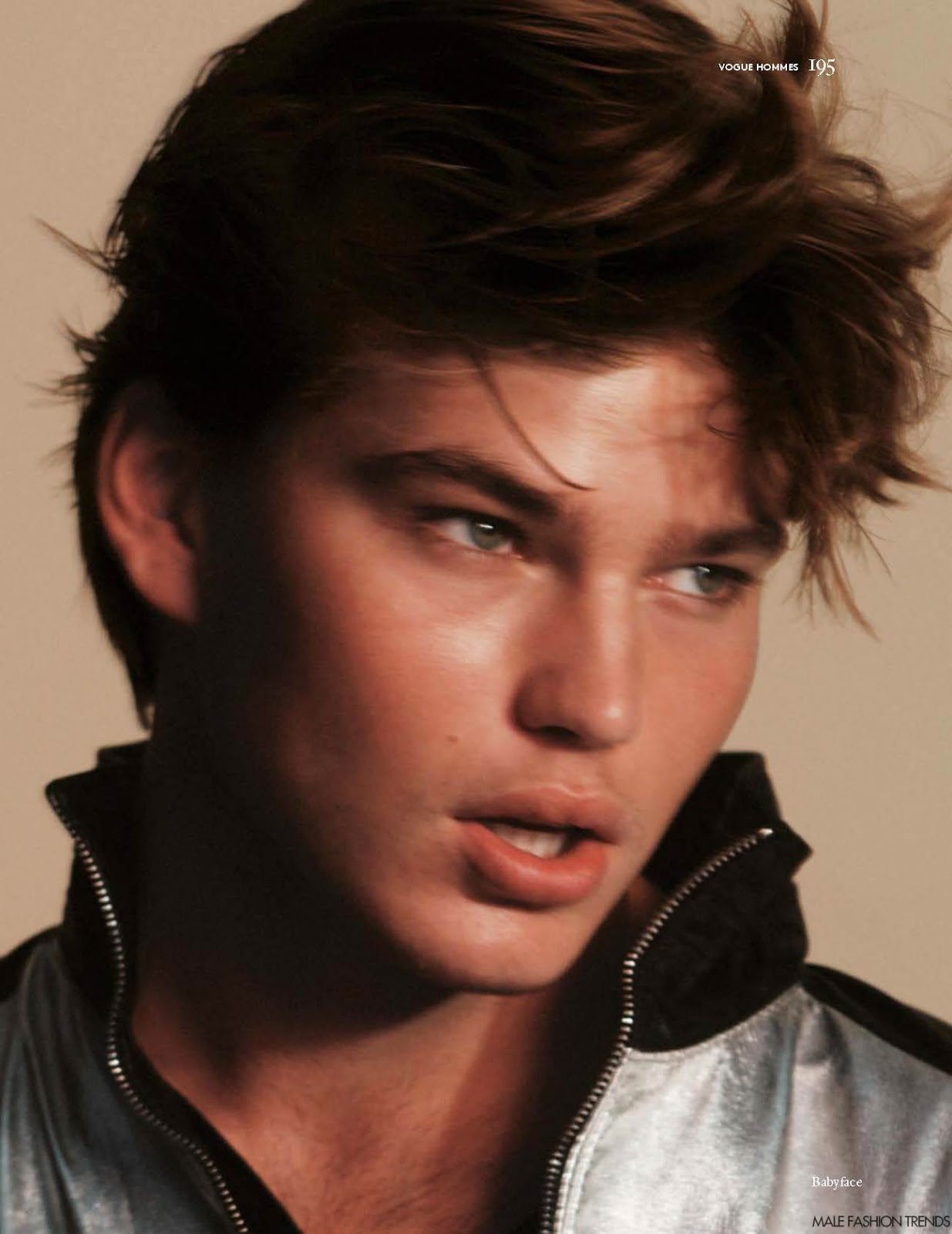 Jordan Barrett para Vogue Hommes Spring/Summer 2016 por David Sims