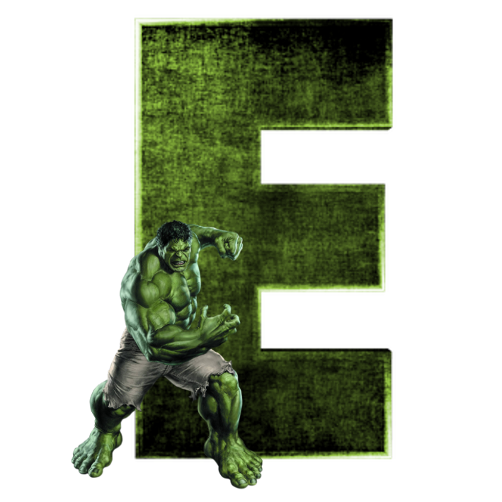 M. Michielin Alphabets: HULK ALPHABET, ALFABETO DO HULK PNG - #hulk