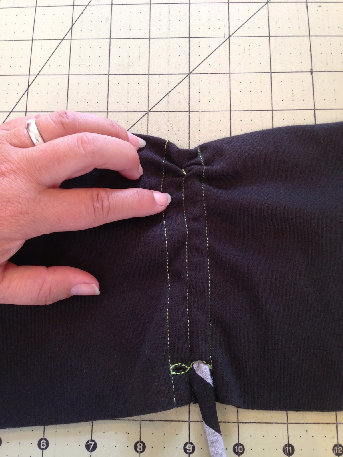 My Sewing Room: Side Drawstring Yoga Waistband {a tutorial}