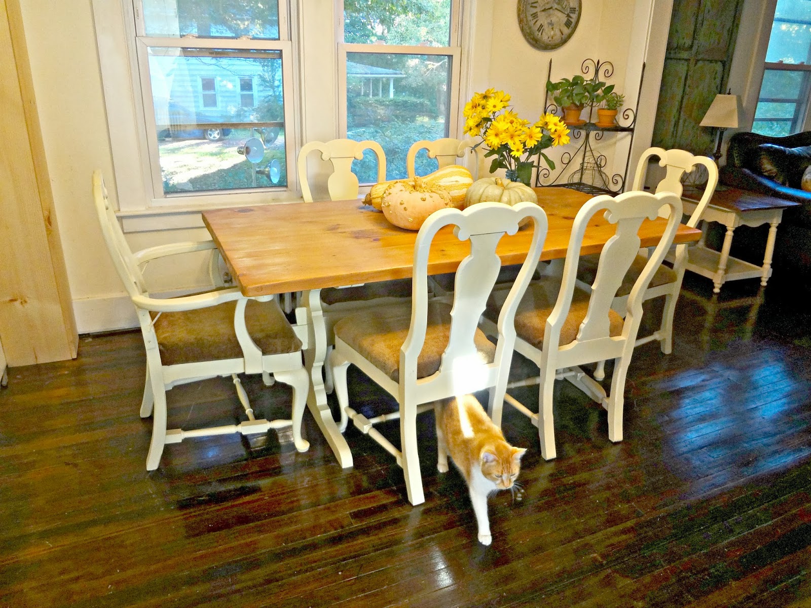 Heir and Space: A Farmhouse Trestle Dining Set
