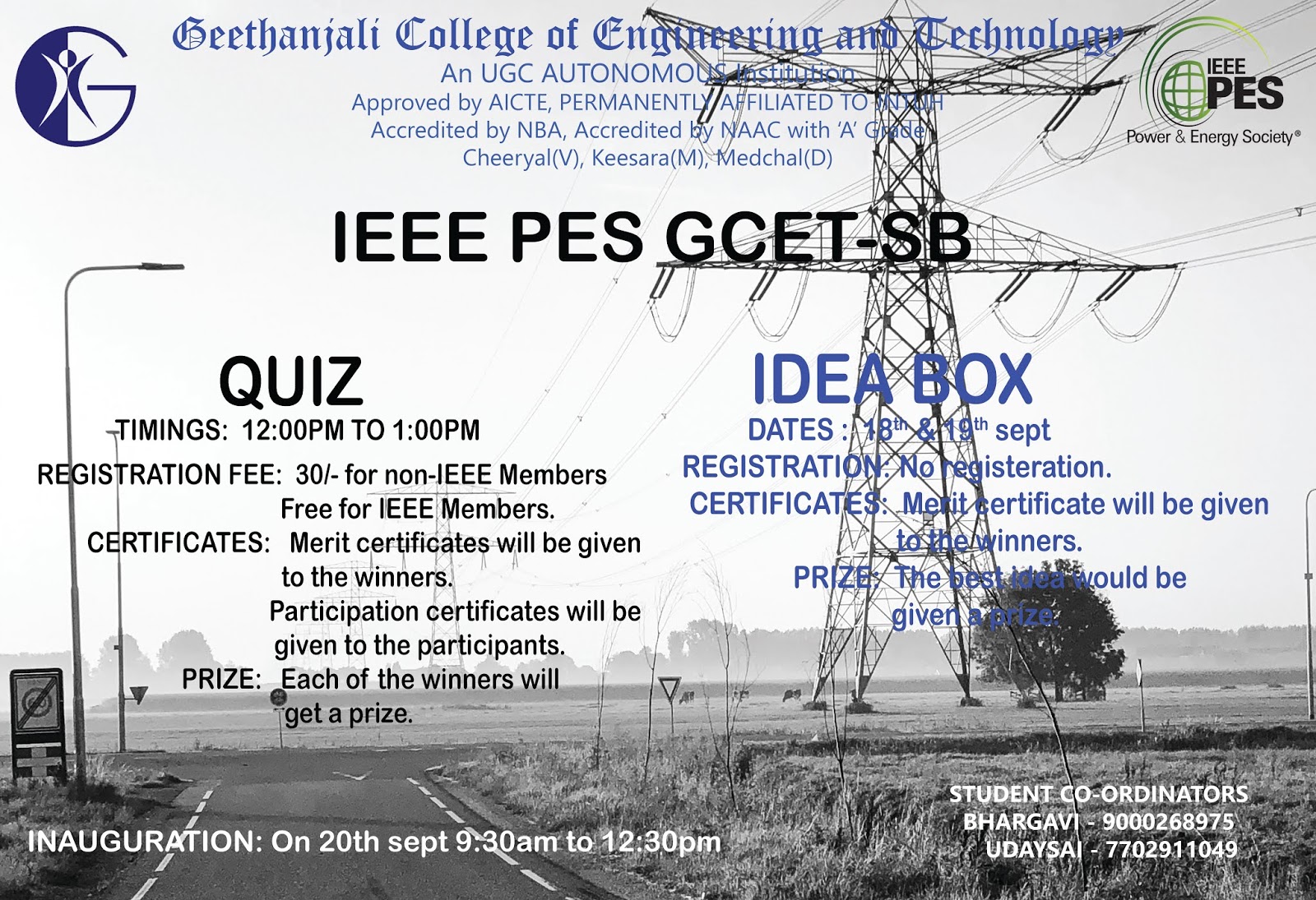 IEEE PES Inauguration Event and Quiz Competition