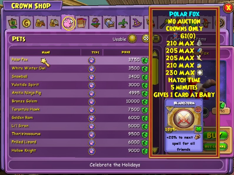 Flying Squirrel Pet Wizard101