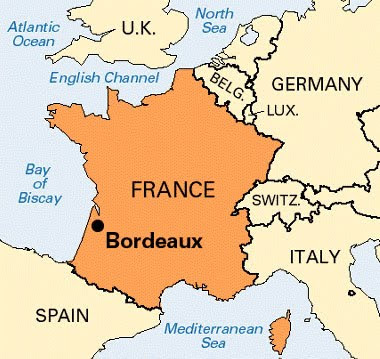 france: Map of Bordeaux City Pictures