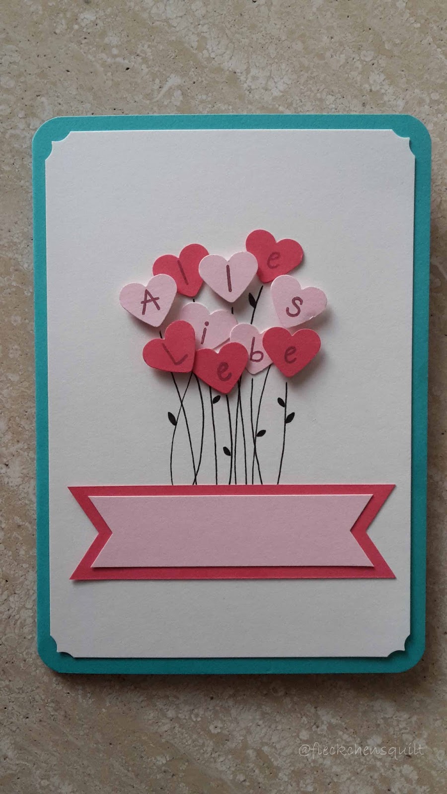 Quilts und andere schöne Sachen: und eine selbstgebastelte Karte dazu