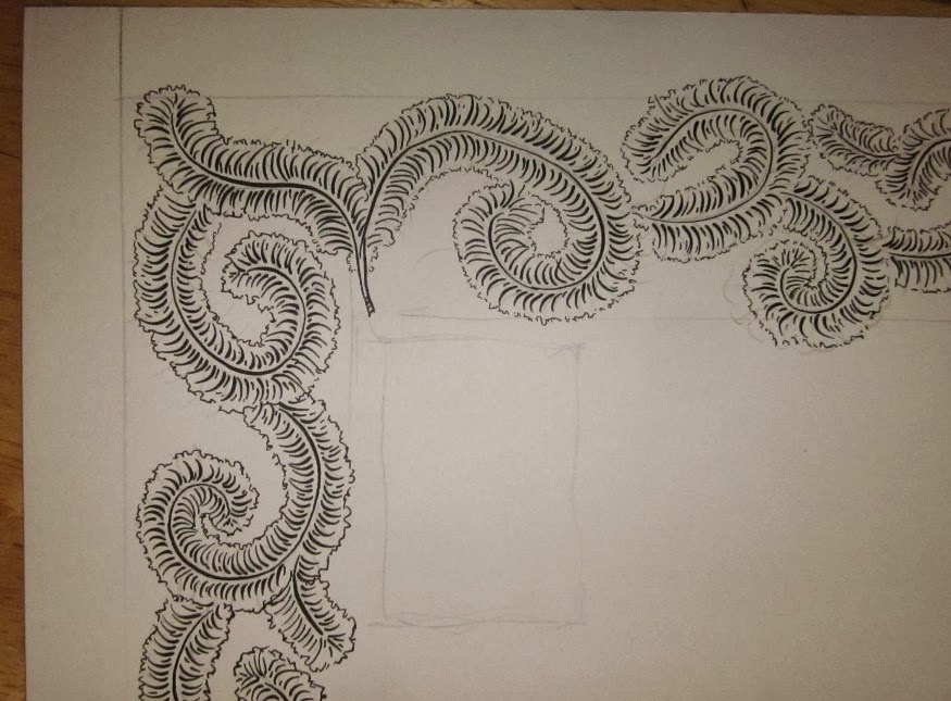 Ercc Glaison: Feather Border German Scroll