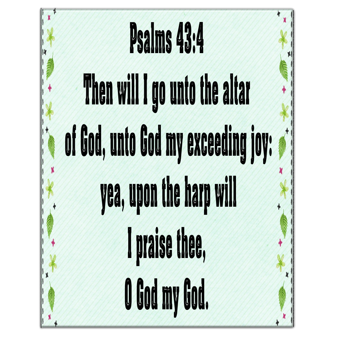 Psalms 43:4-5 6 Items