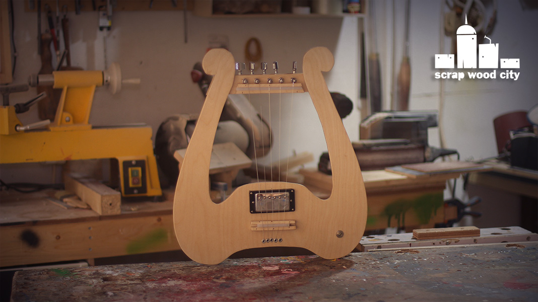 scrap wood city: How to make an electric ancient Greek guitar