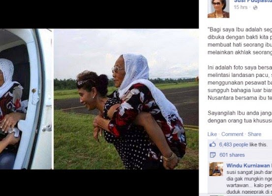 Ibu Susi Pudjiastuti, sosok inspiratif wanita kini :) | CATATAN KECIL