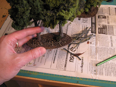 Kevin's Miniatures & Hobby Table: Tutorial: Making A Forest