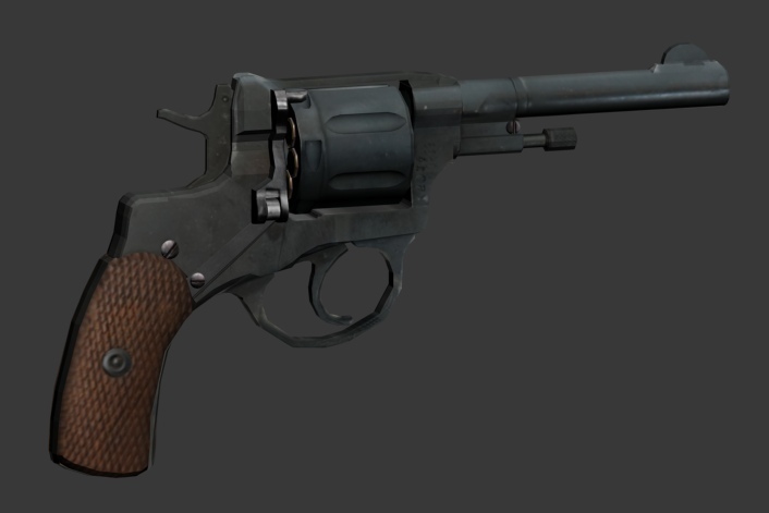 GTA SA LowPoly Mods: nagant revolver