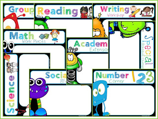 Dream Big Kinders: Monster Classroom Decor - Daily Schedule Cards