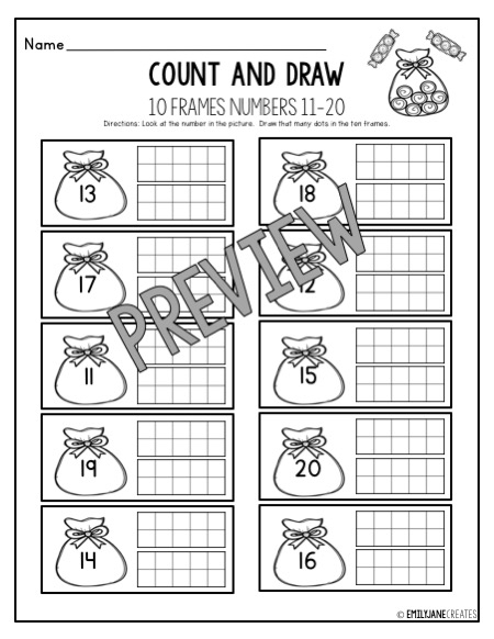 Emily Jane Creates: DECEMBER NO PREP KINDERGARTEN PACKET-OVER 100 PAGES!