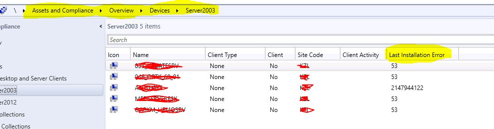 Özgür ŞENERDOĞAN: SCCM 2016 Client Agent Push İnstallation Error codes.