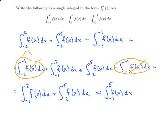 Pinmyboard: Write as a single integral in the form