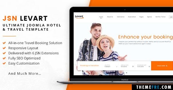 Arvel Ezekiel JSN Levart - Ultimate Joomla Hotel and Travel Template hotel joomla 3.x responsive t