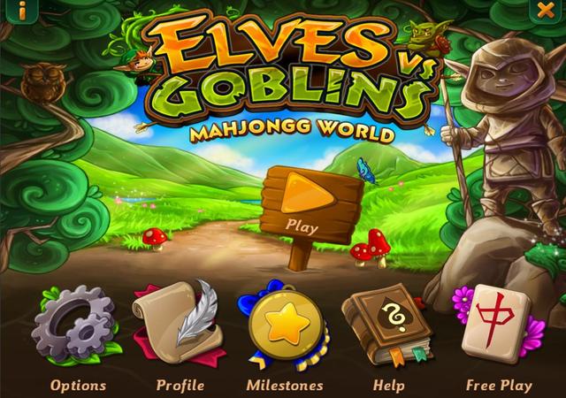 Elves vs. Goblin Mahjongg World