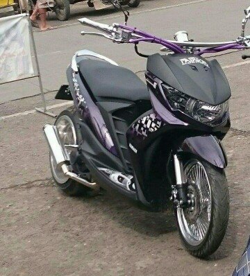 45 Foto dan Gambar Modifikasi Motor Matic | Campuran Otomotif