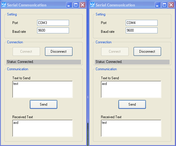 SerialComm : Serial Communication (Chat) - HadiSCADA