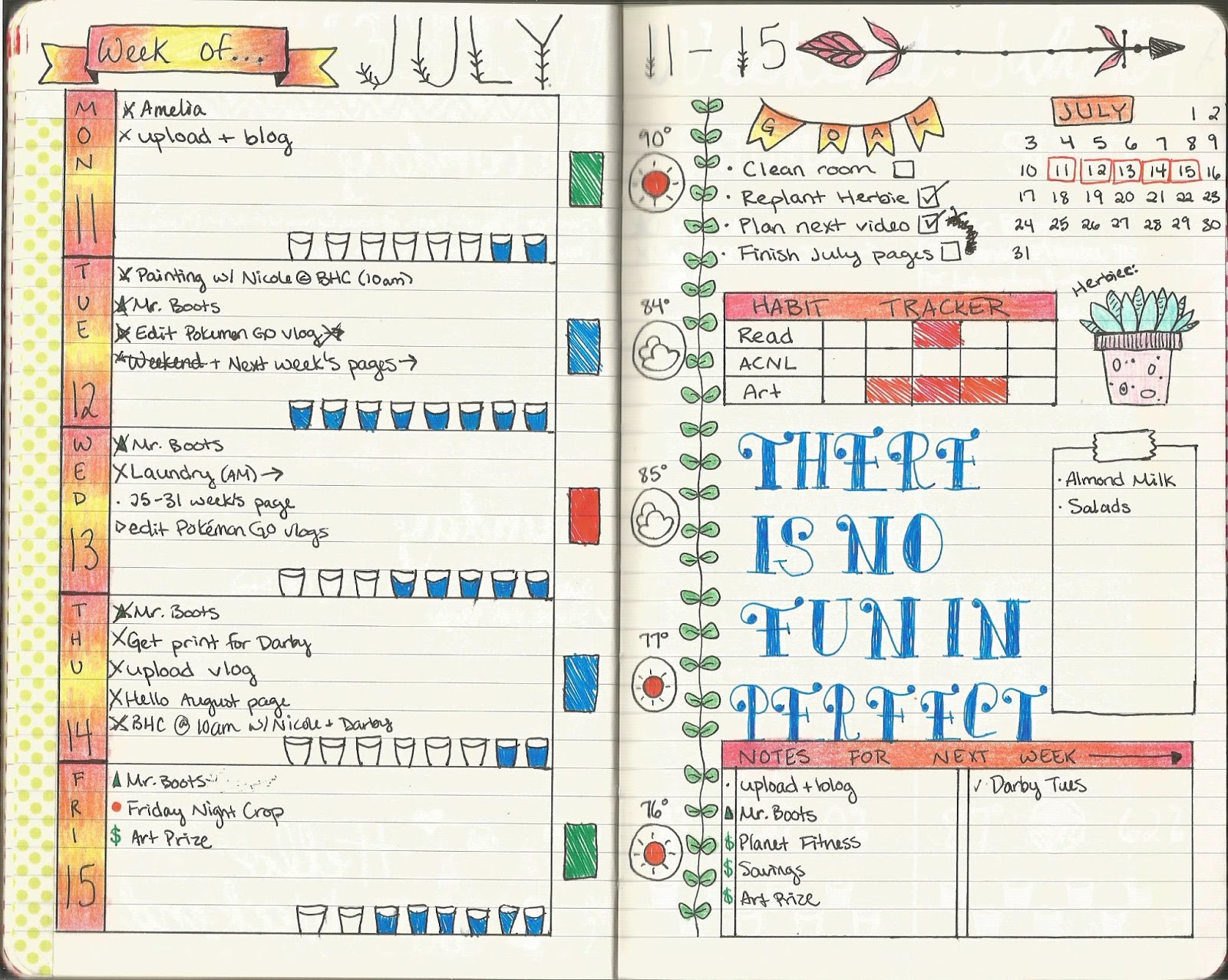 Painting My Blank Canvas: My First Bullet Journal! | COMPLETED