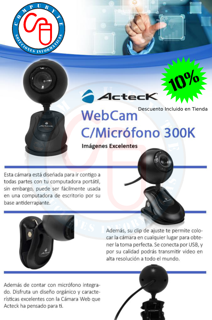Webcam Acteck 300K