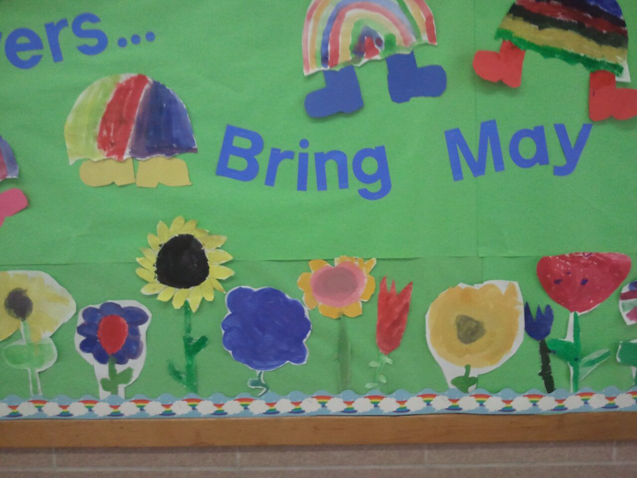 Teaching Little Miracles: April Showers... Bulletin Board and Base 10 ...