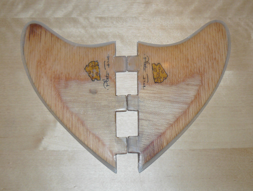 Quillas retro fish madera