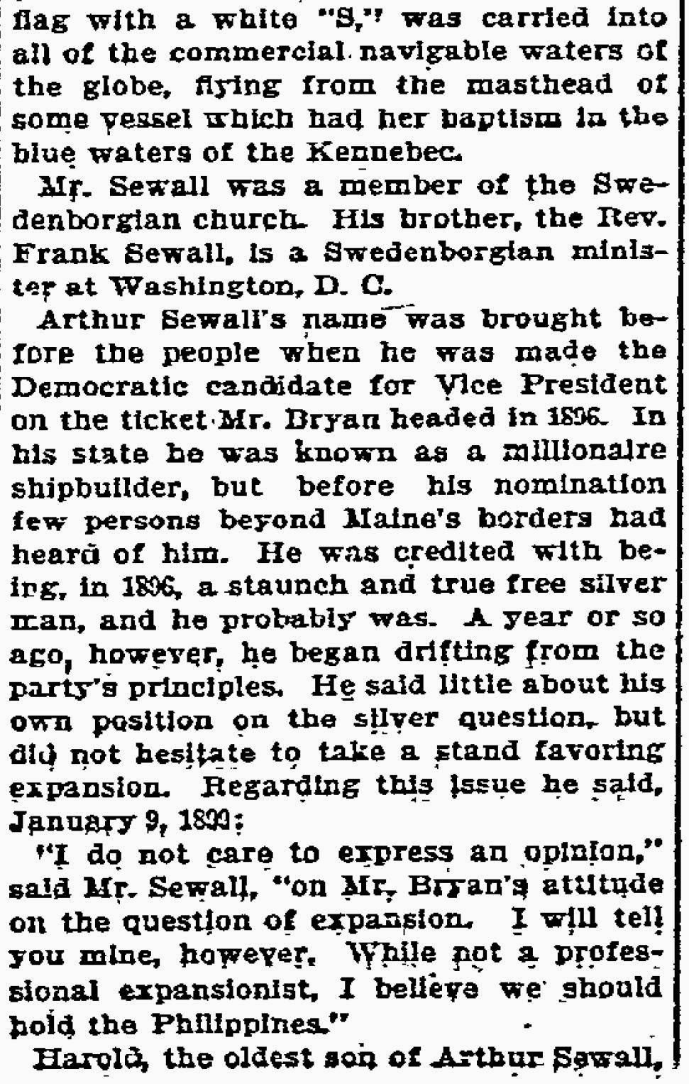 TheRaconteuseExpose: Arthur Sewall of Bath Maine