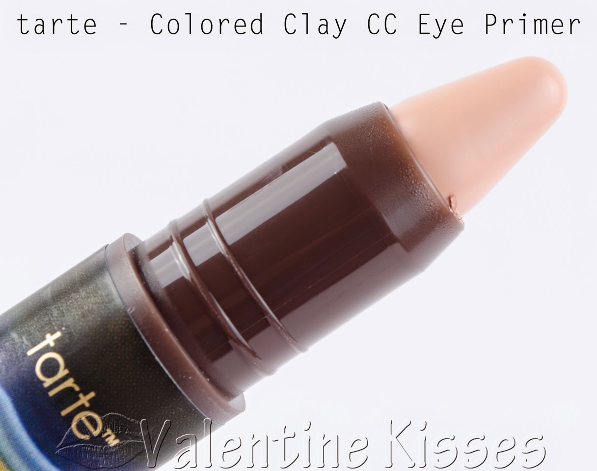 Valentine Kisses: tarte Colored Clay CC Eye Primer: swatches, pics, review