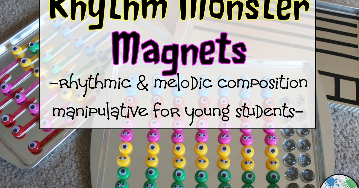 Teacher Tuesday: rhythm monster magnets for music composition ...