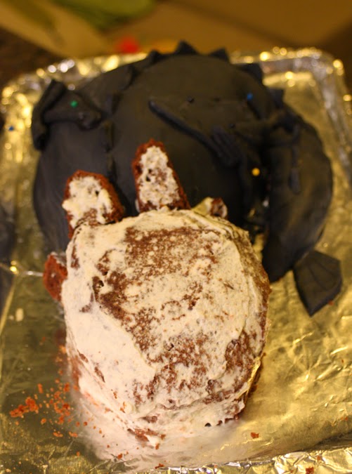 Finnfactor design: Toothless Dragon Cake