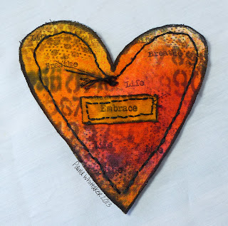 a sprinkle of imagination: Playing with Sticky back Canvas