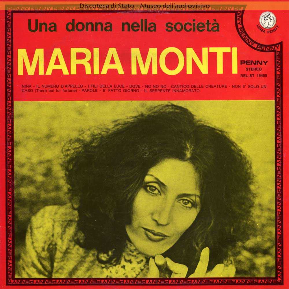 VERSO LA STRATOSFERA: Maria Monti - 1979 - Una donna nella società (vinyl)