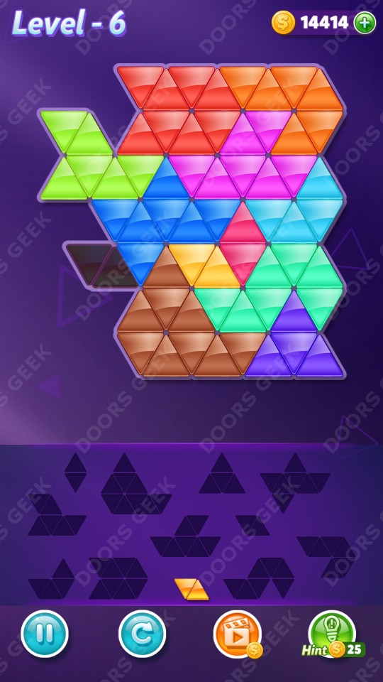 Block! Triangle Puzzle Champion Level 6 Solution ~ Doors Geek