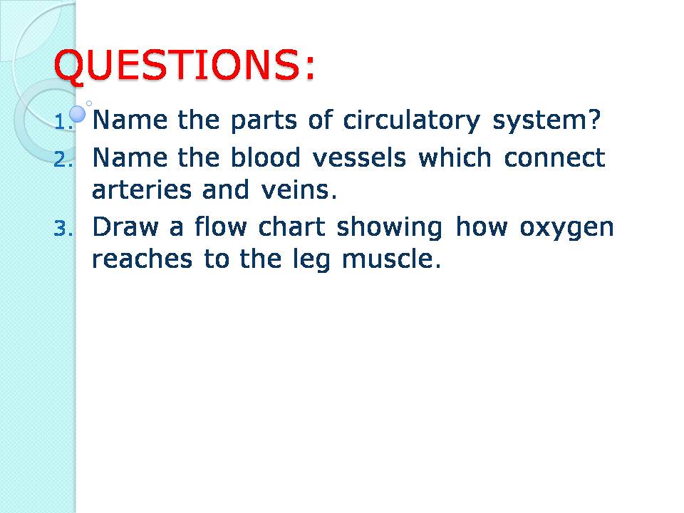 Science8: Semester 1, Chapter 3 - Human circulatory system