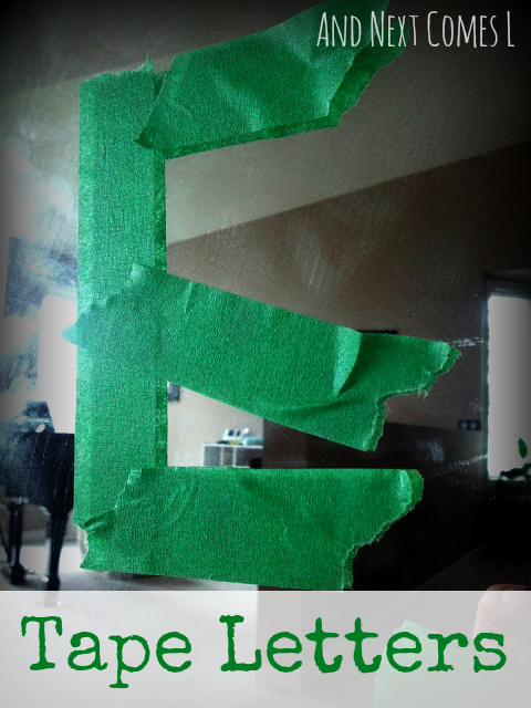 Tape Letters: A Fine Motor Alphabet Activity for Kids | And Next Comes ...
