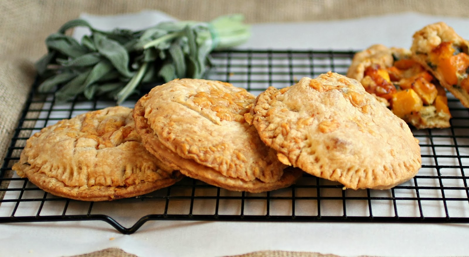 Hungry Couple: Sage and Butternut Squash Pithiviers (Savory Hand Pies)
