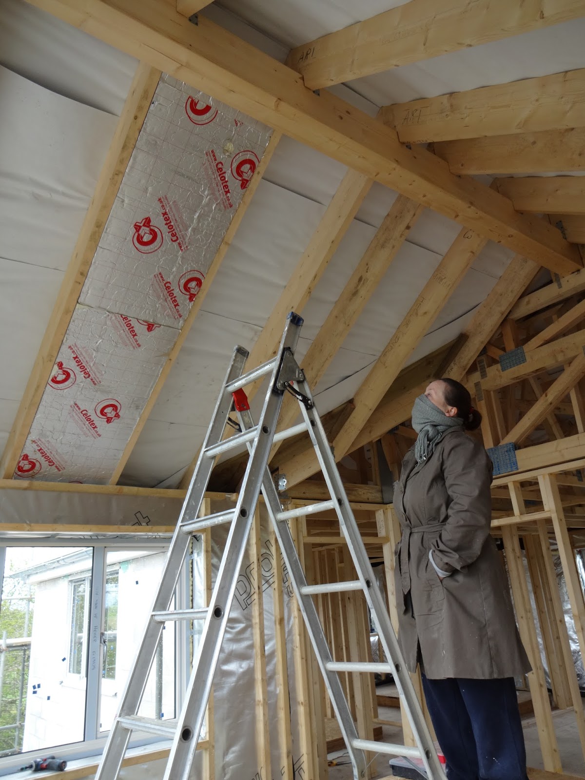 V&A's Home Build: Boarding: Ceilings - First floor vaulted