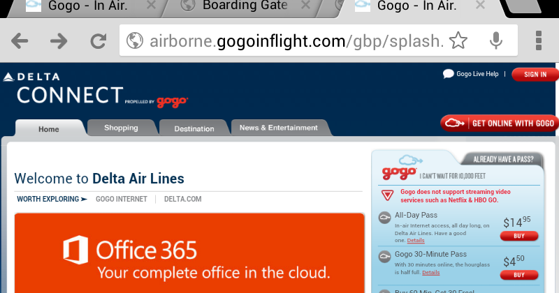 Review: Gogo In-Flight WiFi