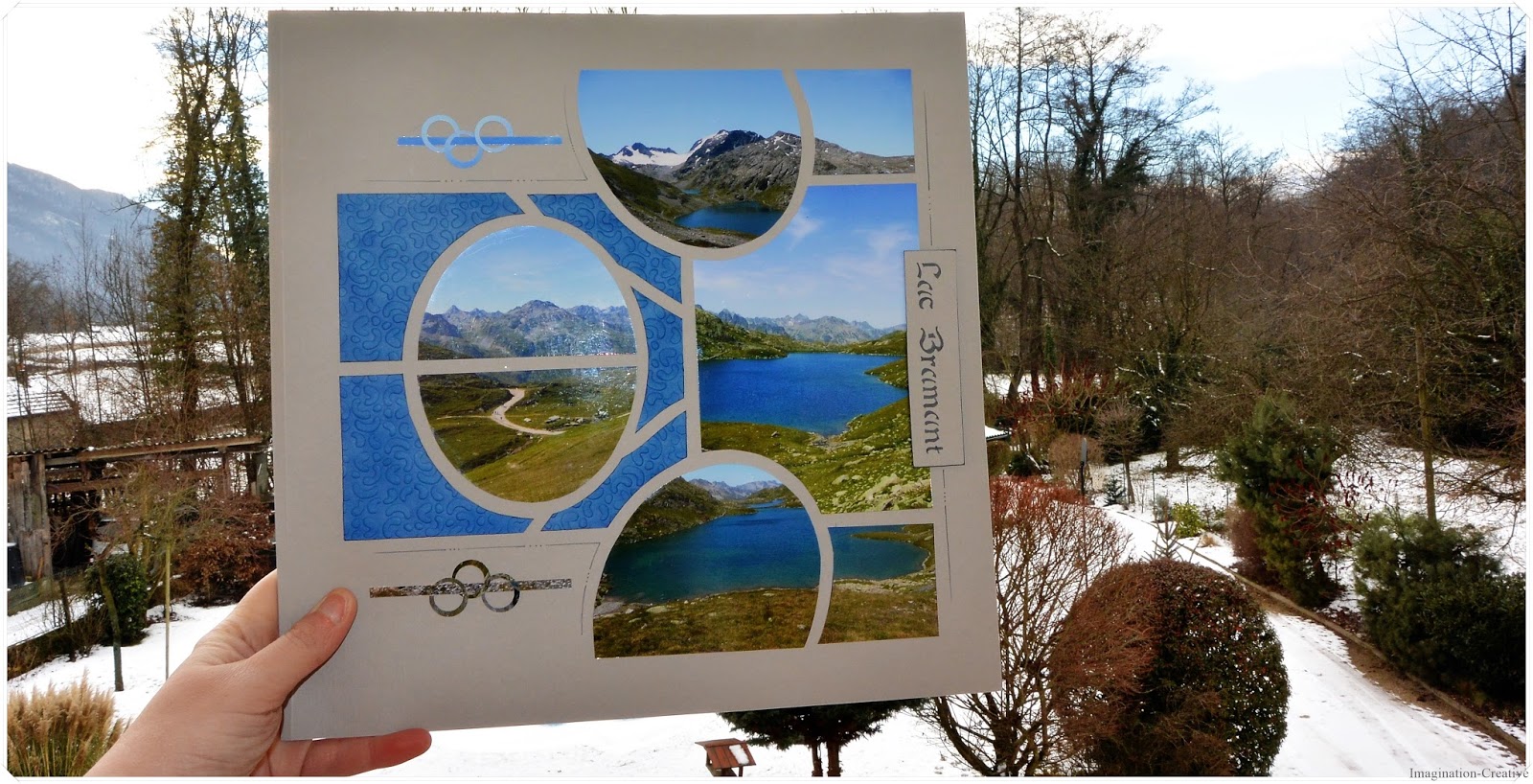 Scrap & Imagination Créative...: Le Gabarit Aqua pour ce magnifique lac