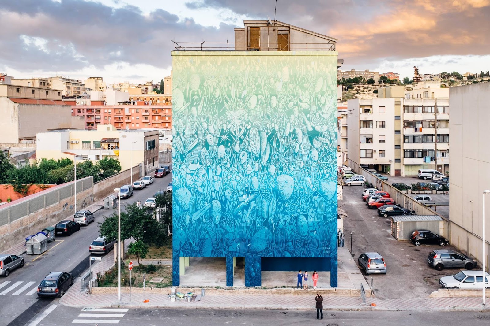 Tellas' latest mural in Cagliari, Italy | StreetArtNews | StreetArtNews