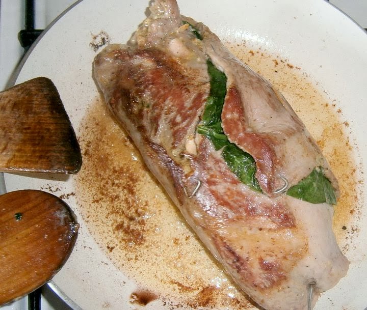 motýlia :) vareška: Bravčová roláda plnená šunkou a špenátovou omeletou