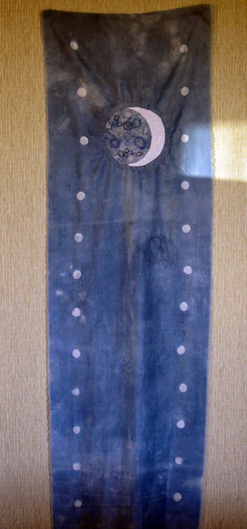 my process: moon cloth