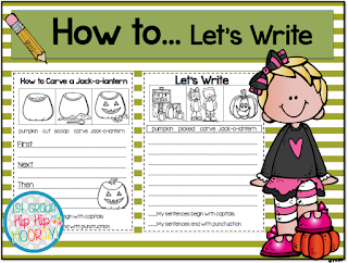 1st Grade Hip Hip Hooray!: Day Three Freebie...How to...Let's Write