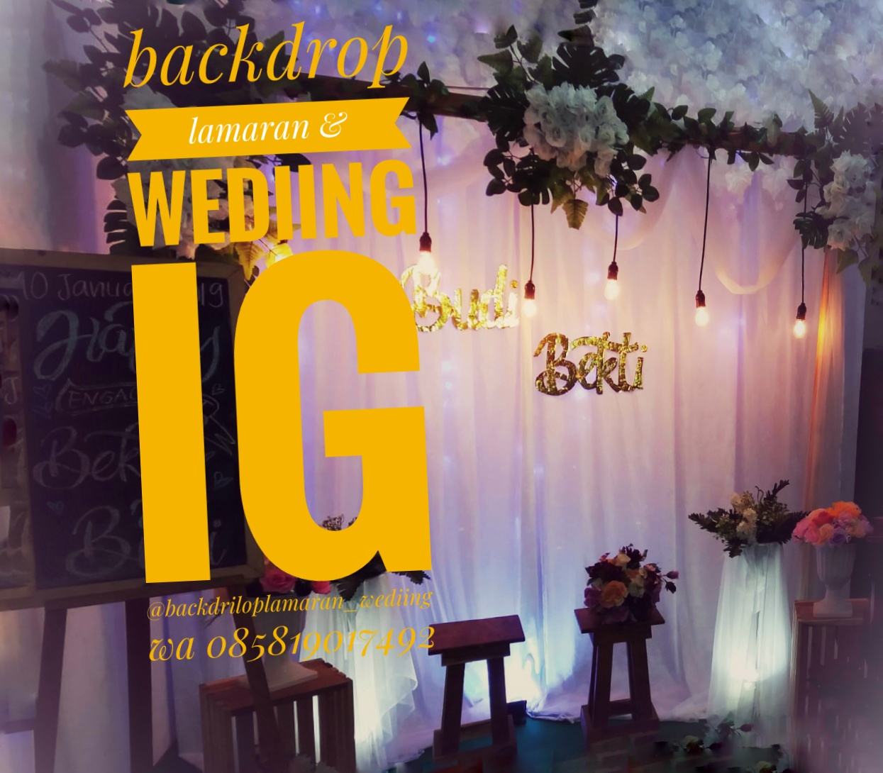 SEWA!!! Background Foto Pernikahan Islami WANGON NO TLP/WA 085819017492