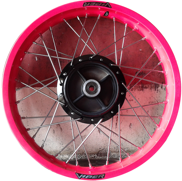 roger rodas: Fan com aros viper street rosa