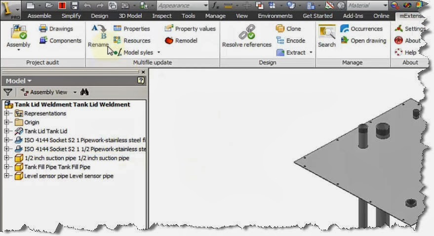 Random Stuff: mExtension rename function for Inventor
