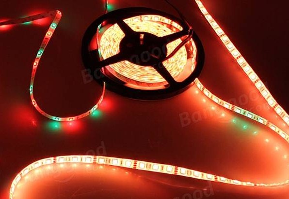 Technology - Tecnología: 5M 5050 RGB Waterproof 300 LED Strip Light 12V ...