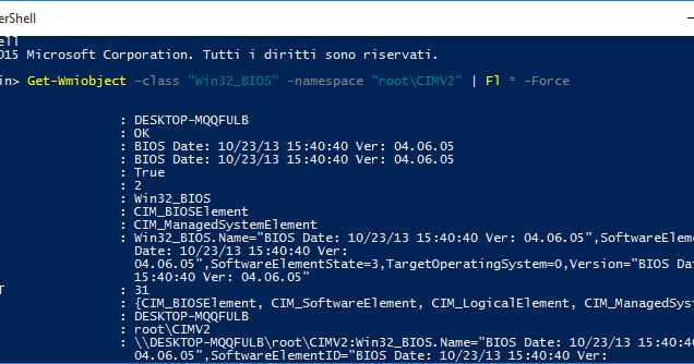 Information Technology: PowerShell: Visualizzare le informazioni sul ...